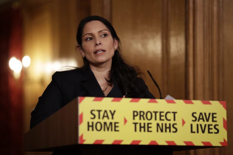 Priti Patel accused of 'faux pride and support' for England team