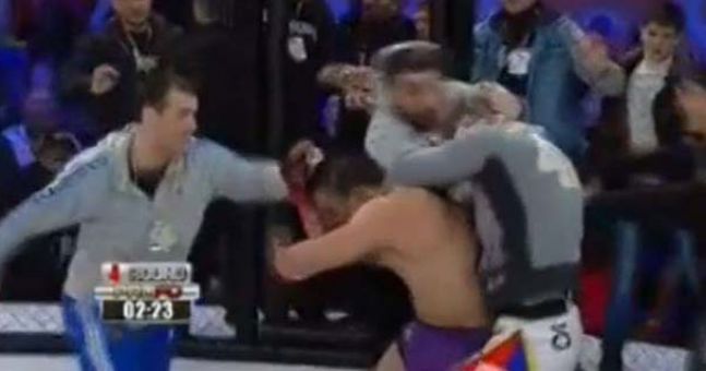 Video: Huge brawl breaks out in the cage at Russian MMA fight - JOE.co.uk