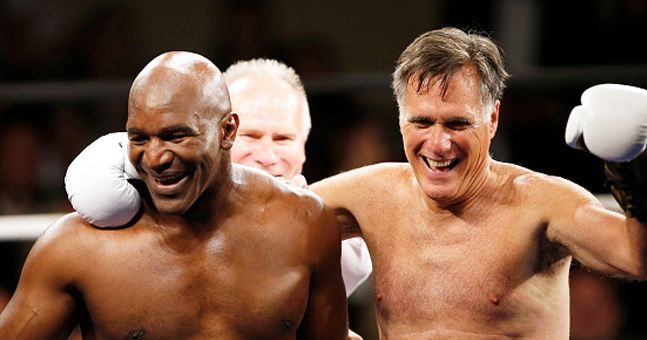 Mitt Romney faces Evander Holyfield in charity boxing match - JOE.co.uk