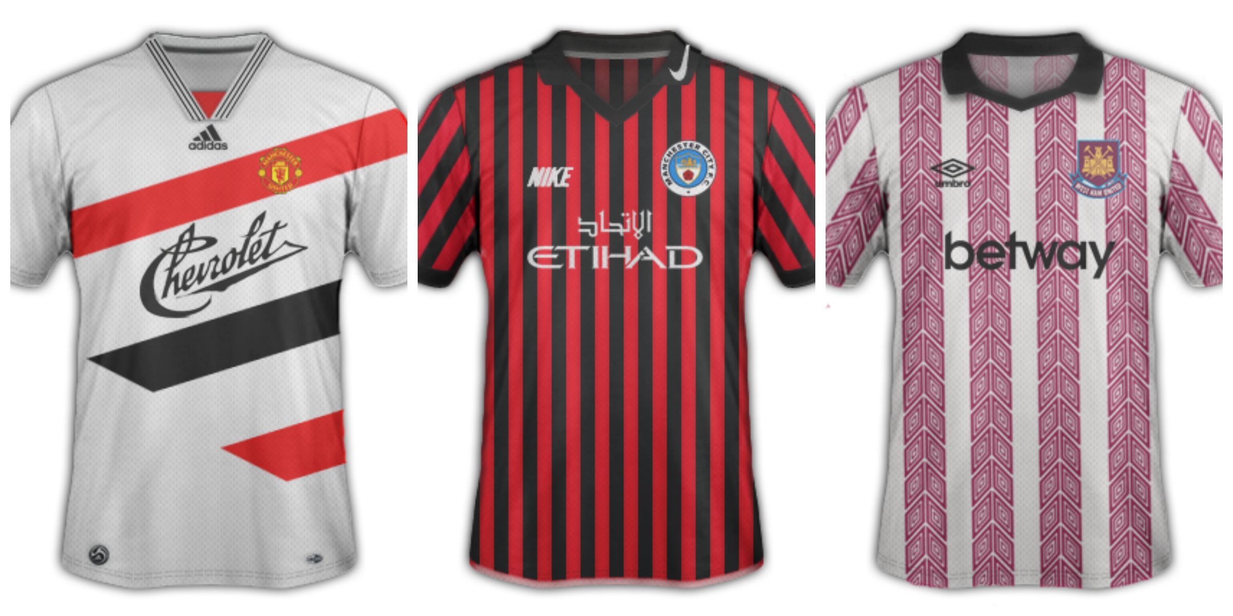 Innovative kit blog gives current home shirts a cheesy 90s revamp ...