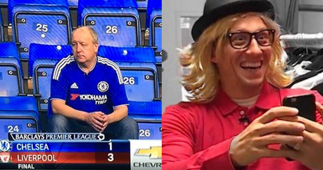 Merciless Liverpool fans take the p*ss out of sad Chelsea supporter ...