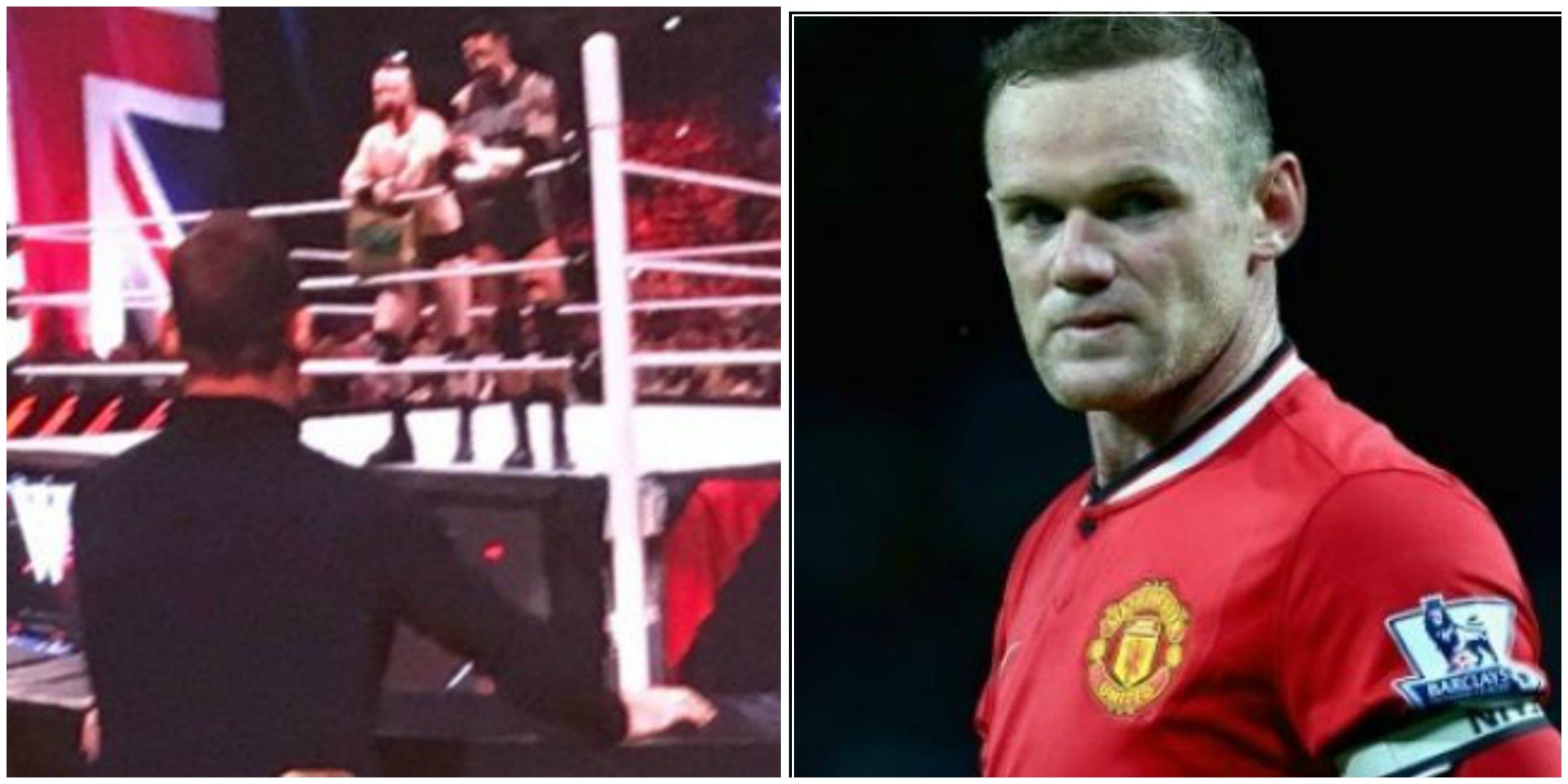 Wayne Rooney just slapped WWE star Wade Barrett at Monday Night Raw ...