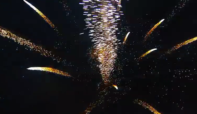 This footage of a drone flying through a fireworks display is beautiful ...