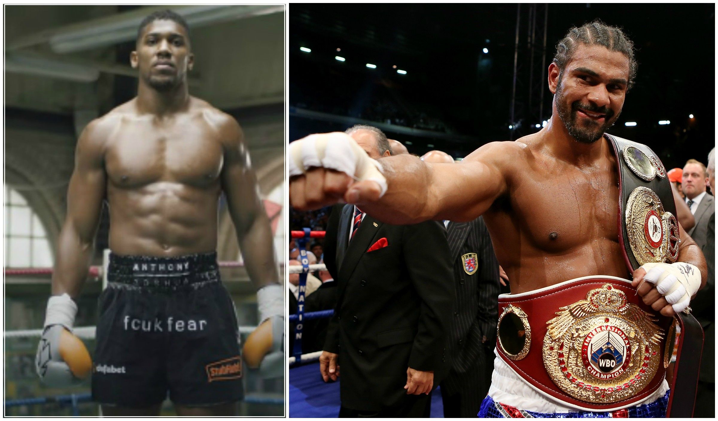 David Haye reckons he would knock out rising star Anthony Joshua (Video ...