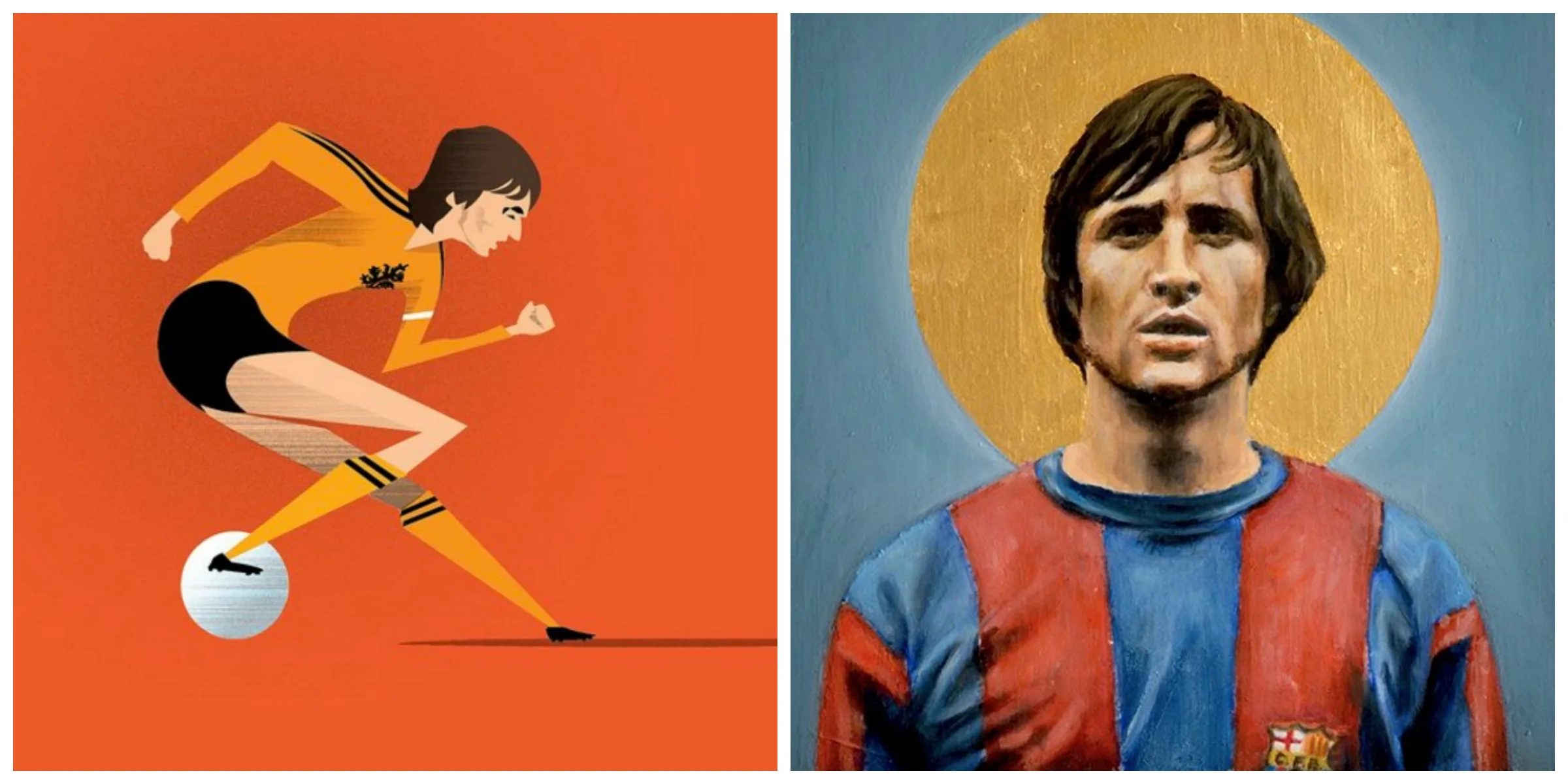 This Johan Cruyff artwork is a glorious tribute to football's greatest ...