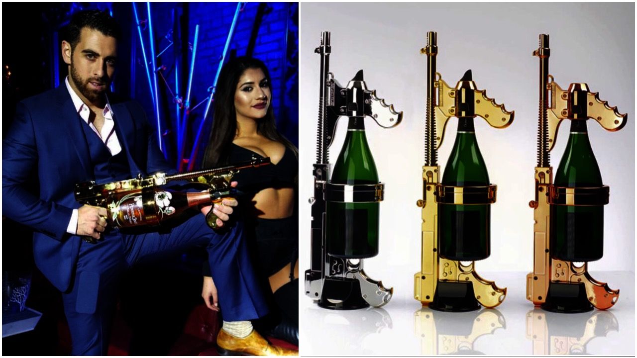 The 'champagne machine gun' is the ultimate party weapon - JOE.co.uk