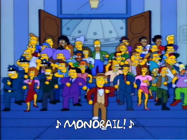 Can you remember the lyrics to the Monorail song in 'The Simpsons'? - JOE.co.uk