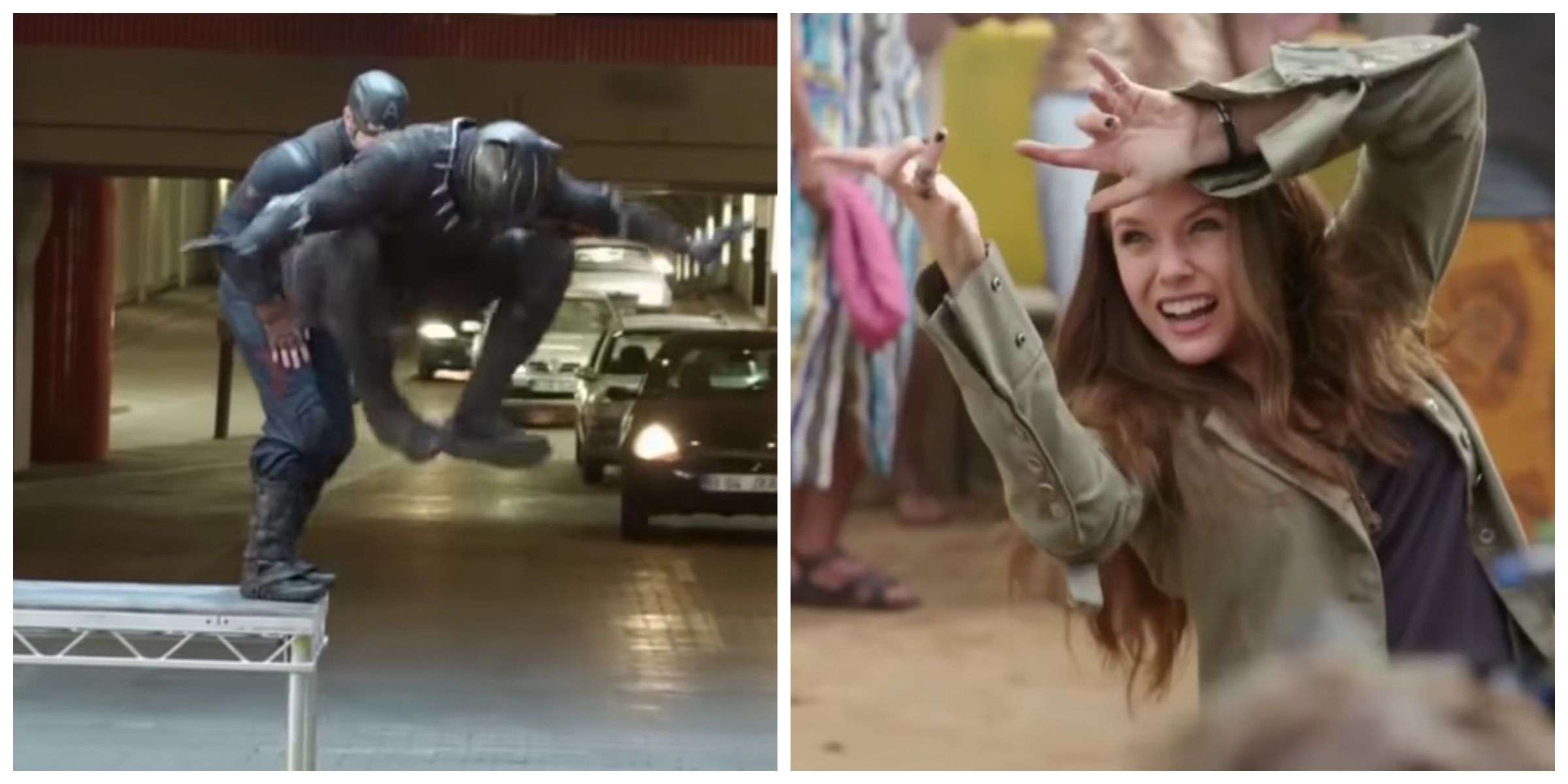 Marvel superhero action scenes without CGI are hilariously awkward ...