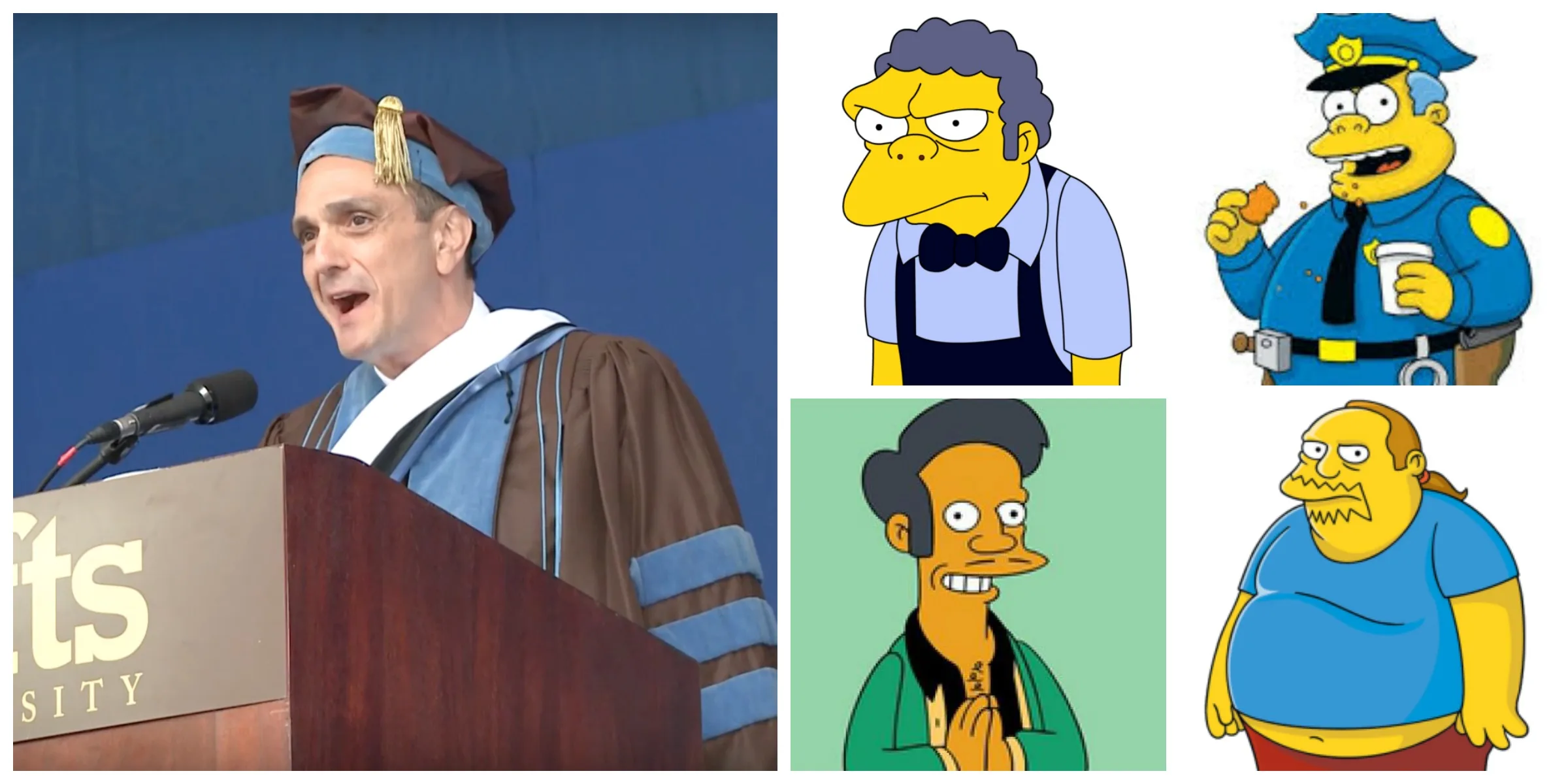 'The Simpsons' star Hank Azaria gives graduation speech using ...