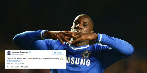 Football community sends well-wishes to Demba Ba after horror injury ...