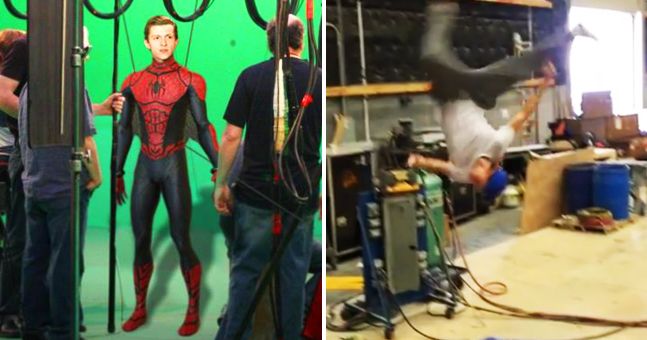 New Spider-Man Tom Holland makes amazing acrobatic stunts look flipping ...