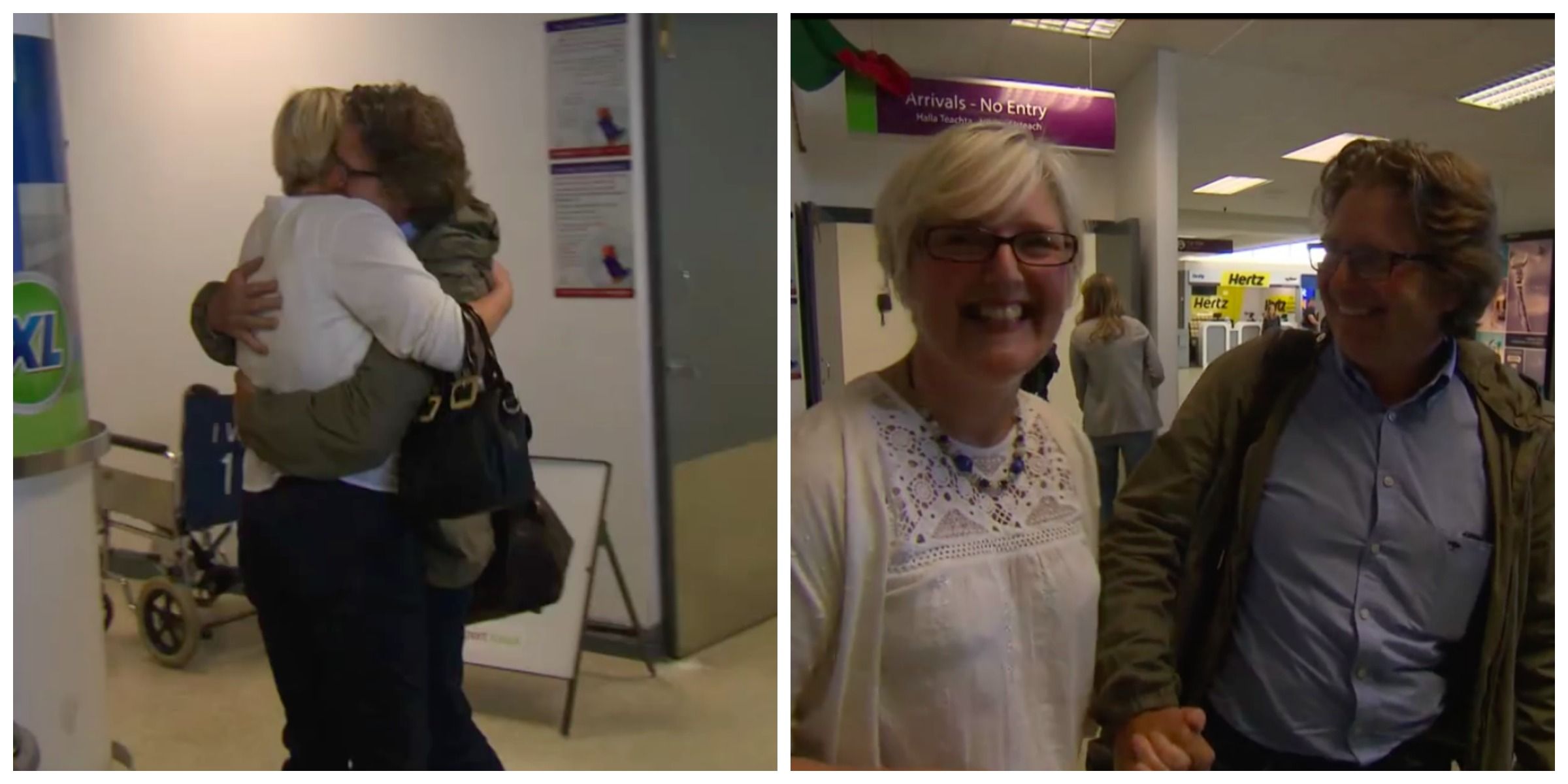 Watch the special moment this once-engaged couple were reunited after ...