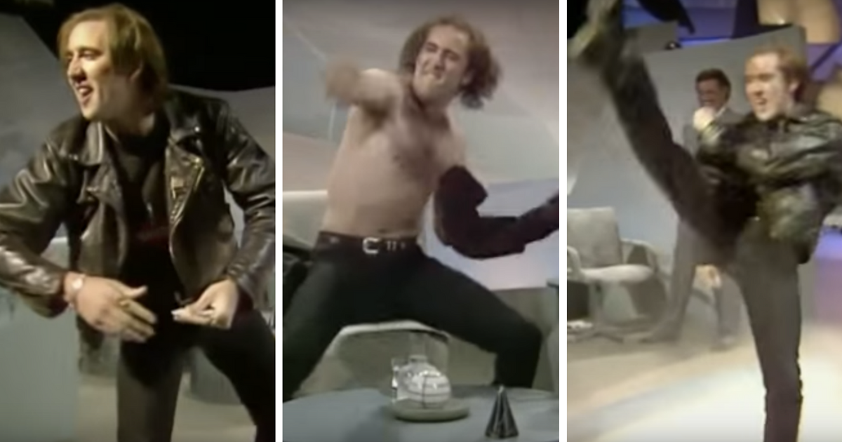 Remembering when Nicolas Cage somersaulted on Terry Wogan, stripped and ...