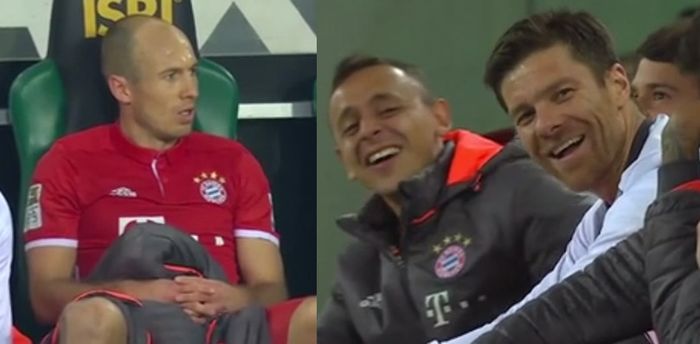 Bayern Munich players take the piss out of Arjen Robben's angry ...