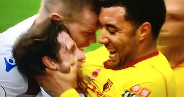 Troy Deeney gets away with yellow card in furious exchange with Joe ...