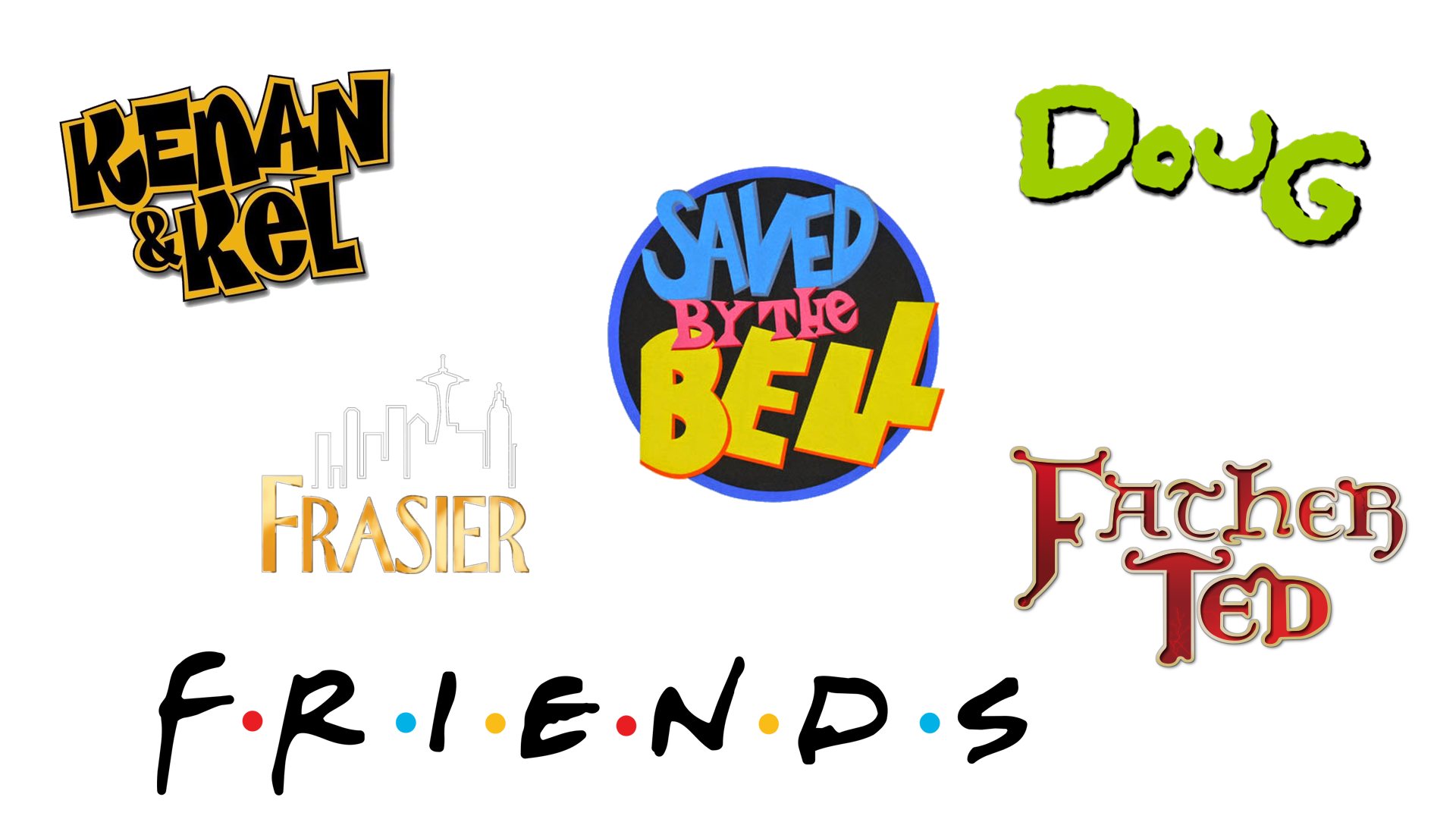 90s Tv Show Logos