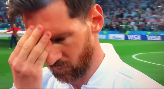 Lionel Messi looked understandably stressed during Argentina's national ...