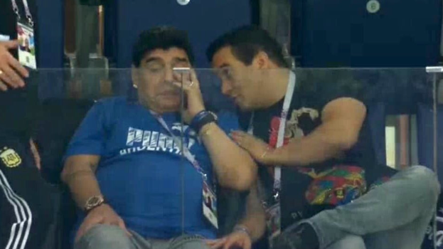 Diego Maradona 'cries' as Argentina are beaten 3-0 by Croatia - JOE.co.uk