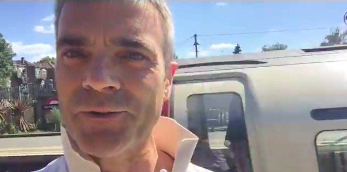 BBC weatherman discovers it's over 100ºF on the tube