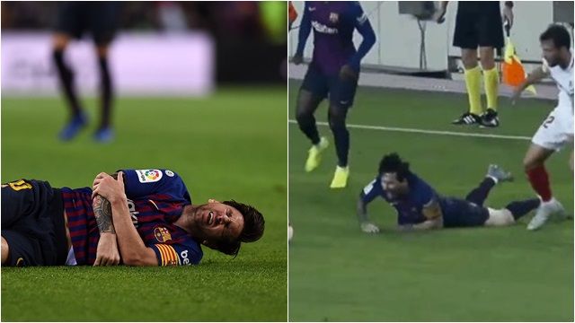 Lionel Messi picks up nasty arm injury and could miss El Clasico