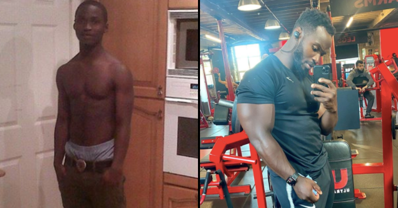 Student who 'struggled to bench 15kg' bulks up into aspiring bodybuilder