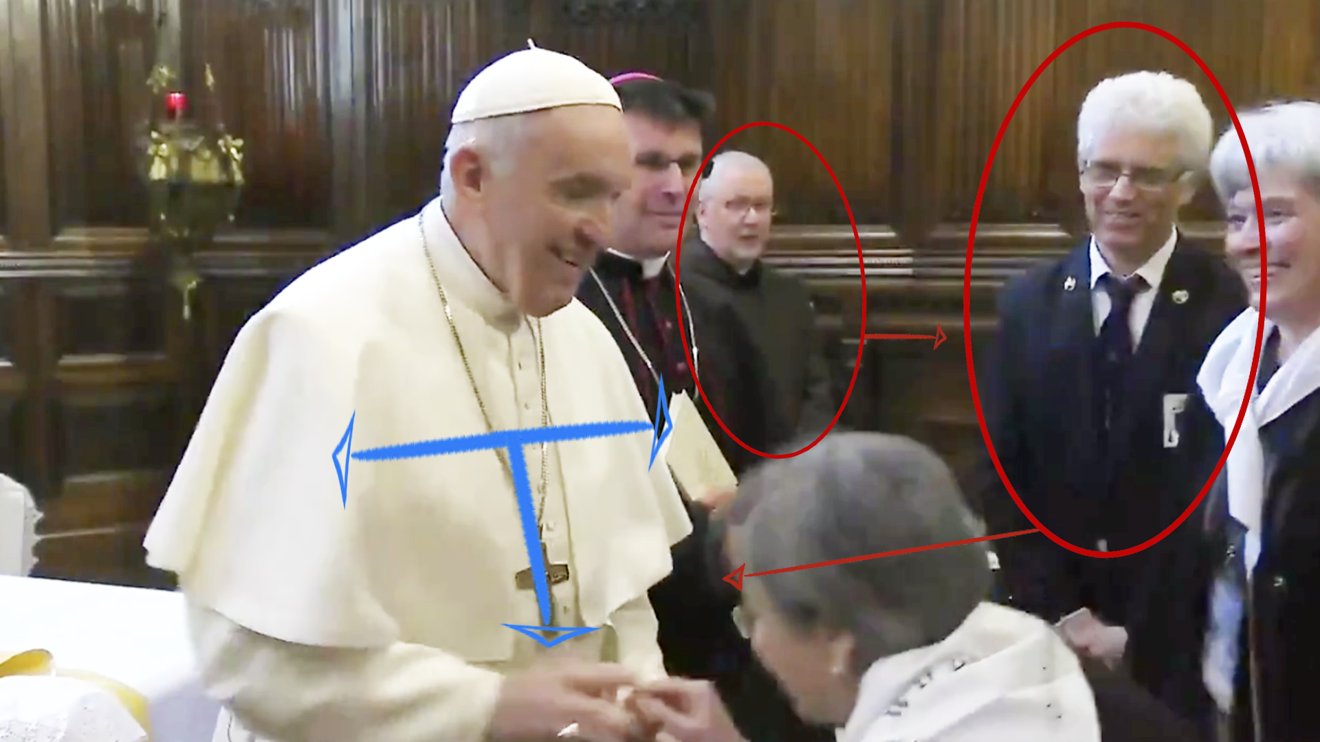 A post-match analysis of Pope Francis vs people trying to kiss his ring ...
