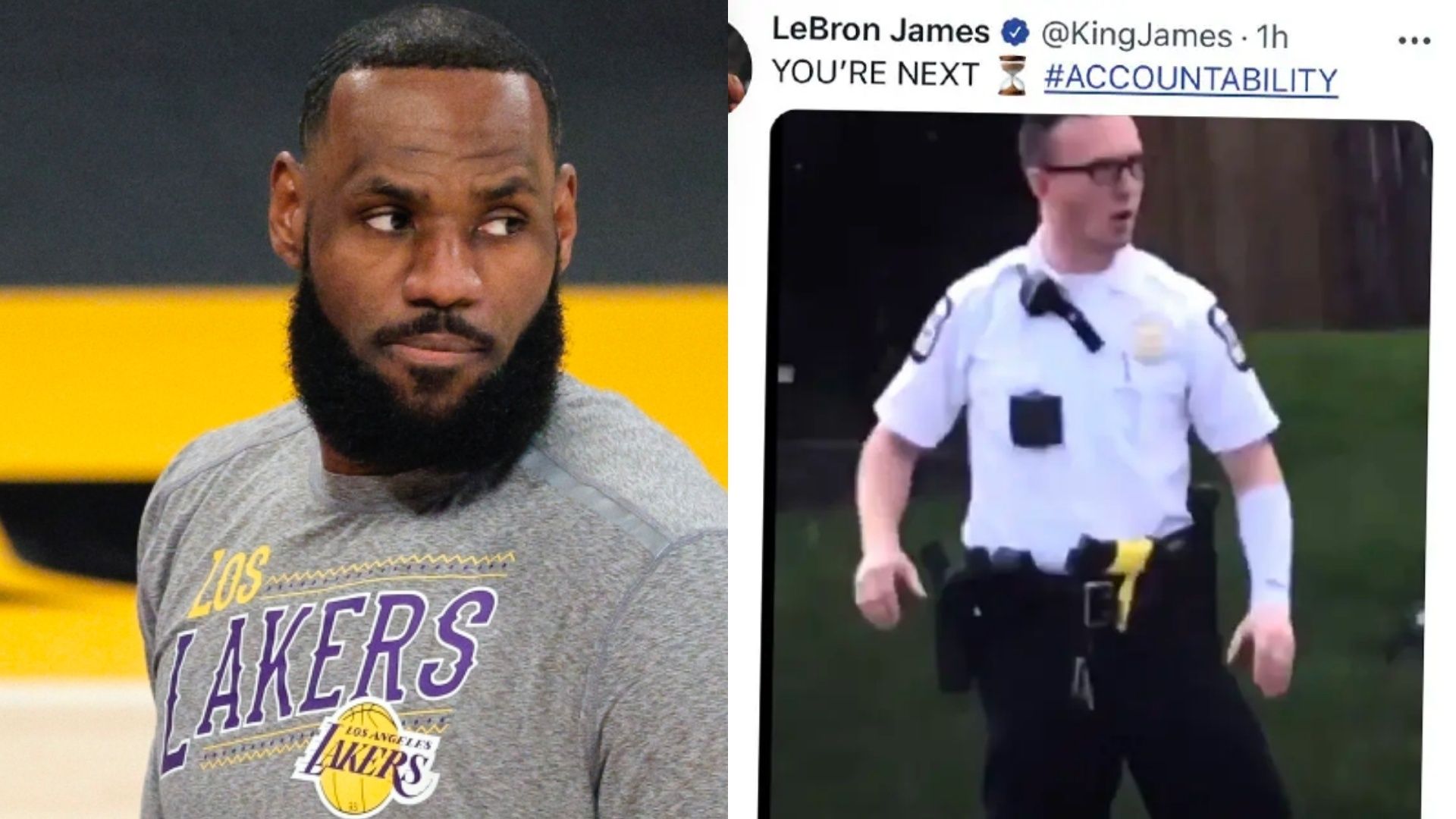 LeBron James' controversial tweet about police officer sparks calls for ...