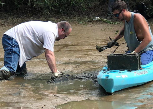 Mum drains pond to uncover final remains of son who was murdered seven ...