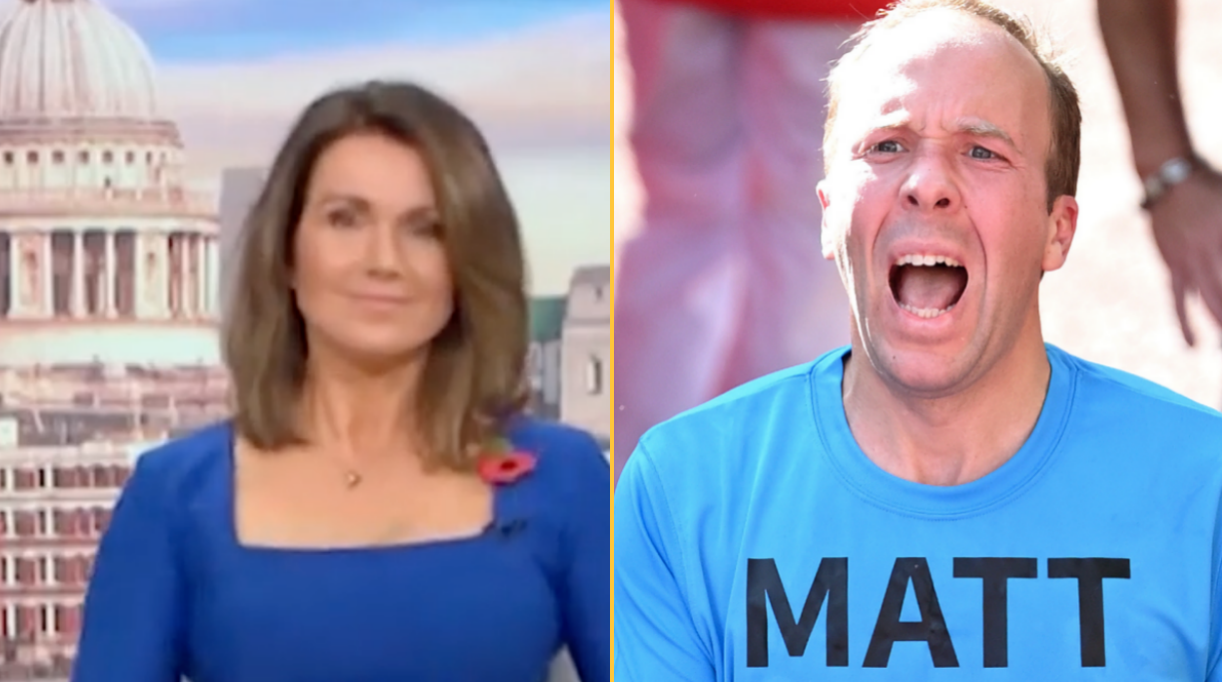 Susanna Reid Forced To Apologise After Gmb Guest Calls Matt Hancock A