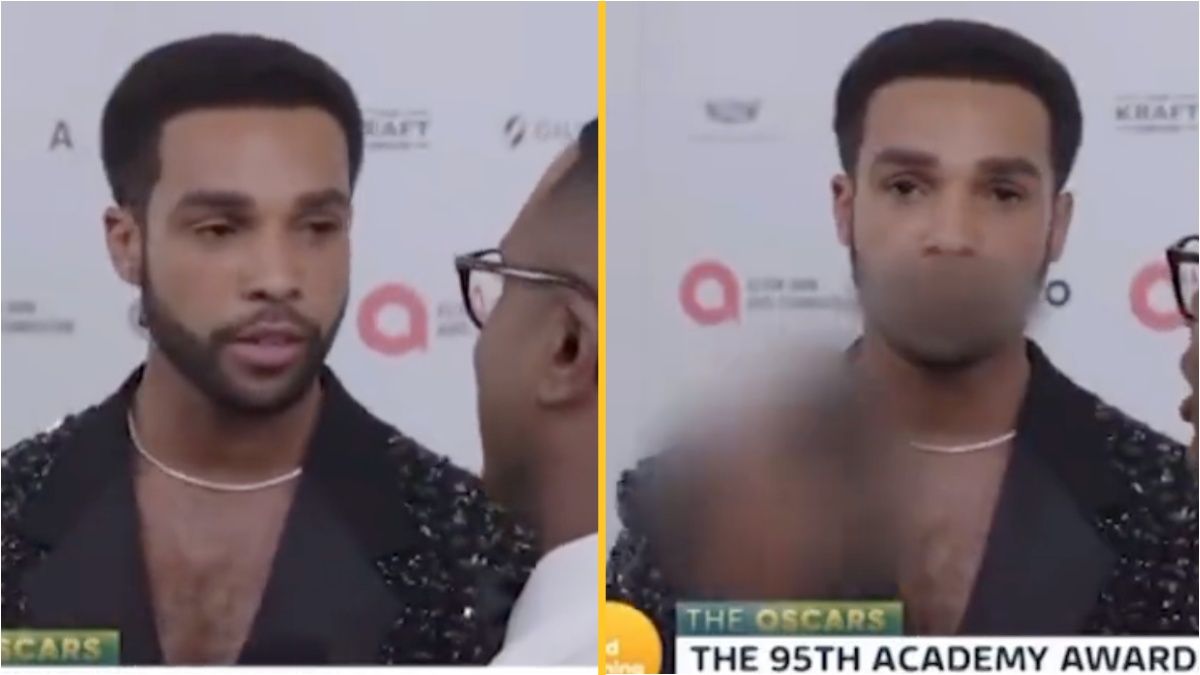 Actor Lucien Laviscount shouts 'f*** the Tories' in Oscars interview