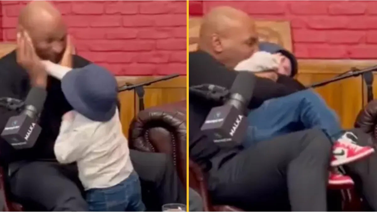 Mike Tyson fights Hasbulla and bites his ear in bizarre footage