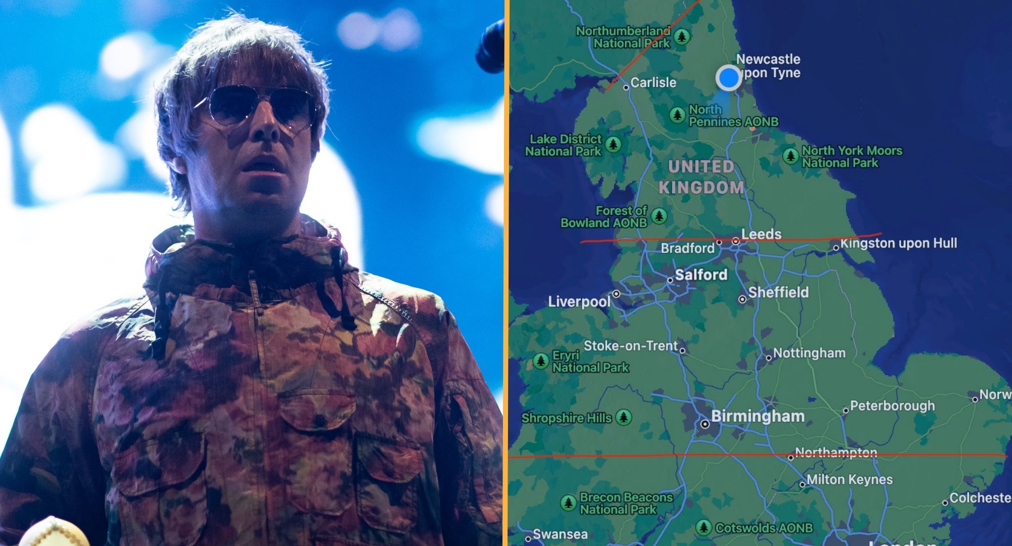 New map showing where 'the north' begins divides opinion - JOE.co.uk
