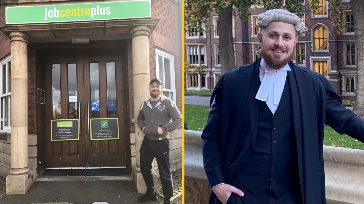 Man on benefits secures dream job as barrister after almost 100 job ...