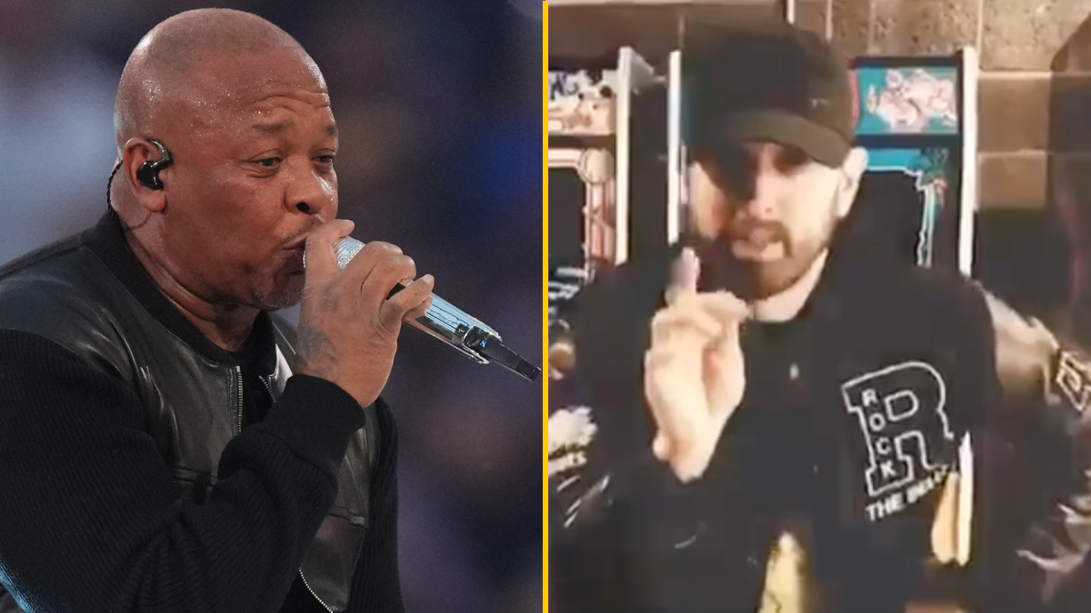 Dr. Dre shares unbelievable video of Eminem's skills to prove no rapper ...