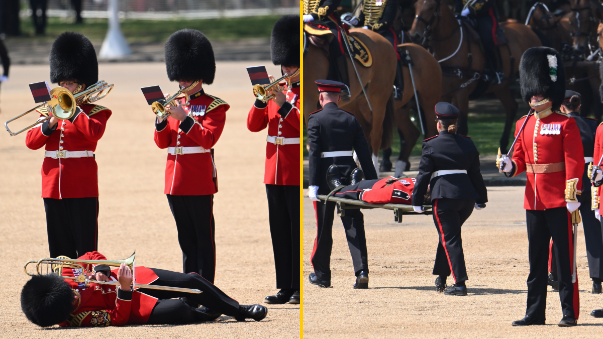 Three troops faint in military parade inspected by Prince William amid ...