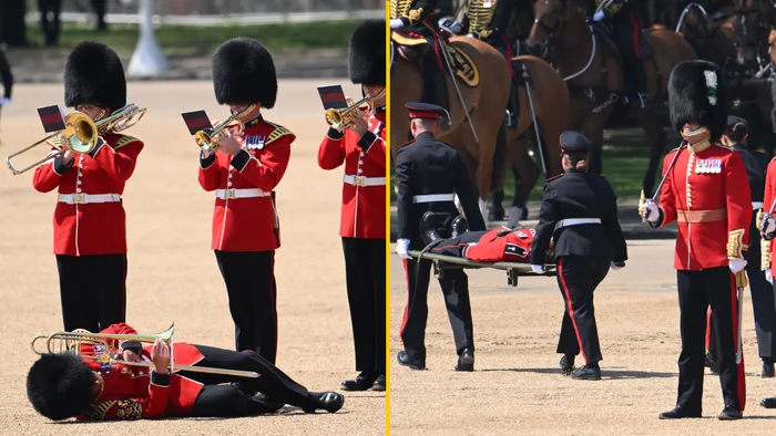 Three troops faint in military parade inspected by Prince William amid ...