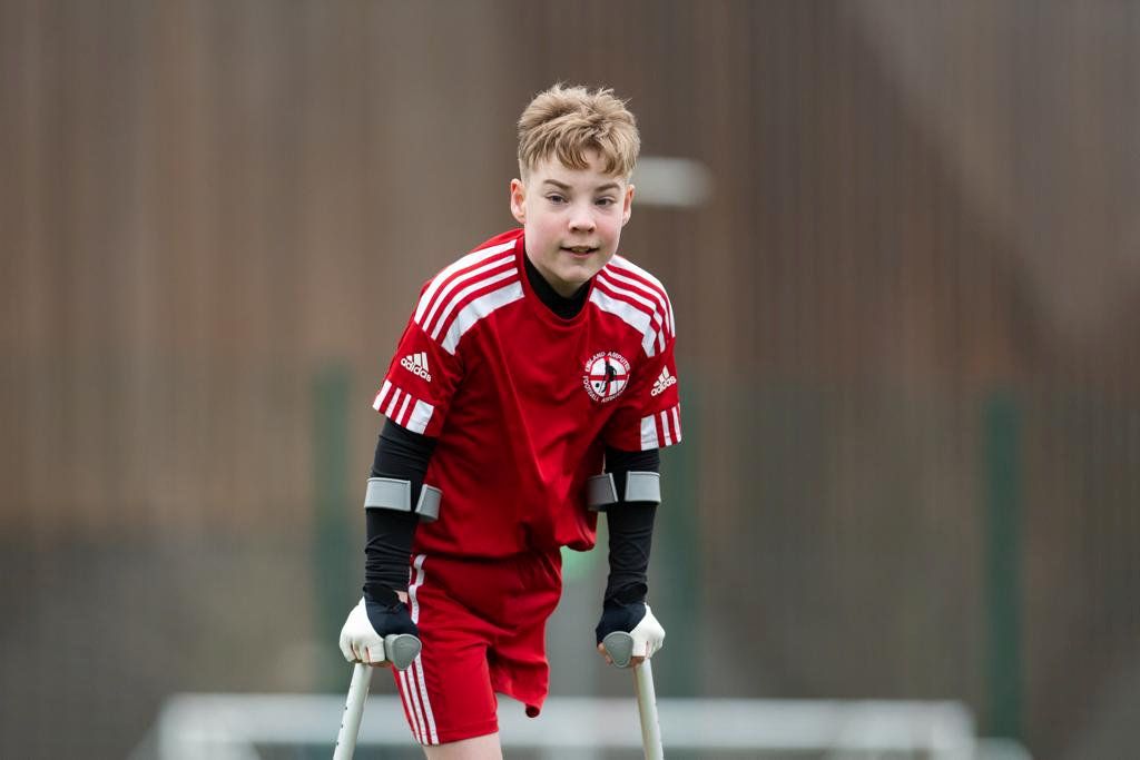 Amputee footballer, 12, selected for England after just 18-months of ...