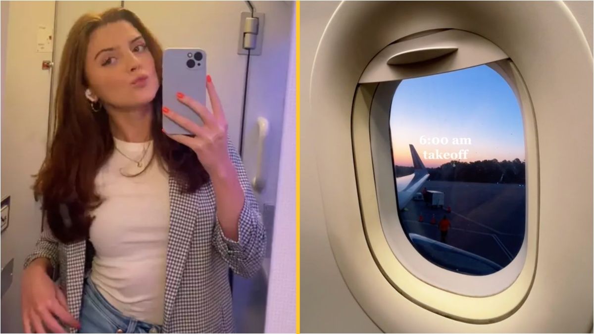 Woman flies to her internship every week because it's cheaper than renting
