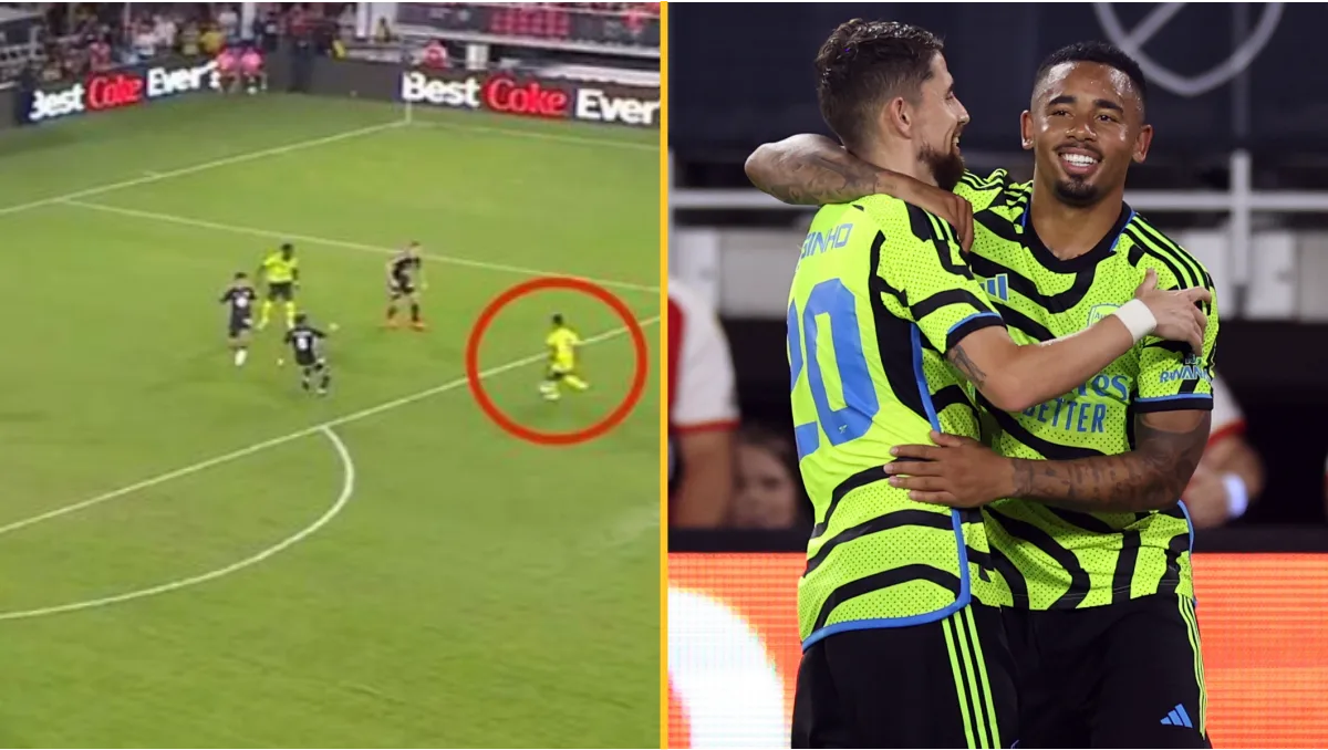 Gabriel Jesus scores outrageous goal in Arsenal's record-breaking win ...