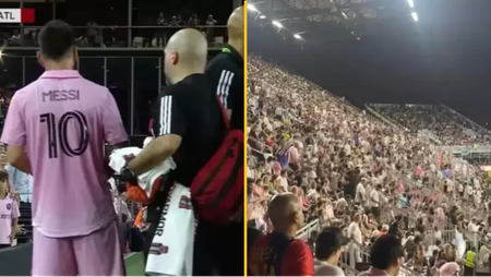 Footage of Inter Miami fans leaving after Lionel Messi is subbed emerges