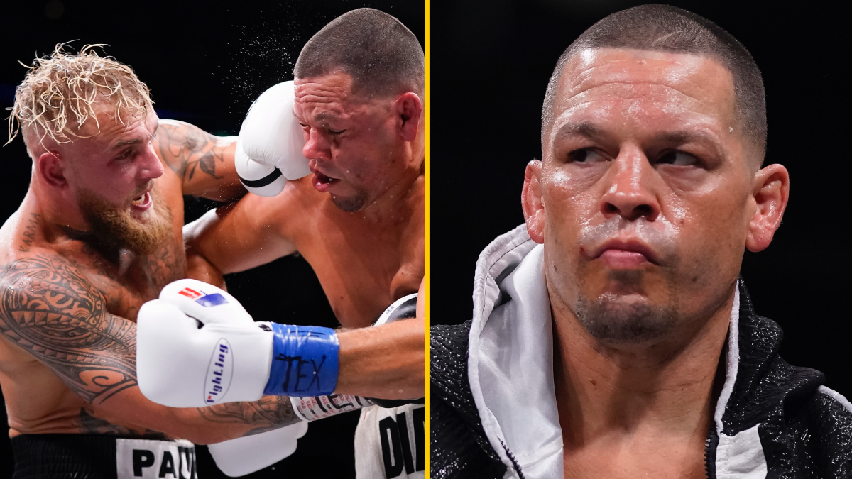 Jake Paul left with head in hands after Nate Diaz walks out of face-to ...