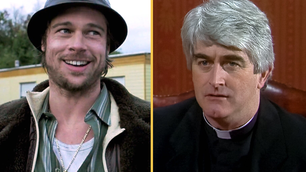 Brad Pitt reveals his Snatch performance was based on a Father Ted ...
