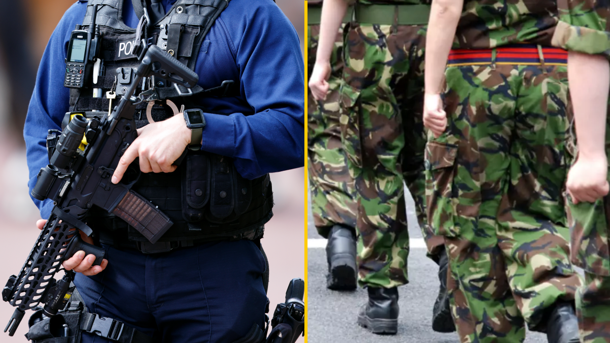 Army ‘on standby’ after police officers turn in guns following charge ...
