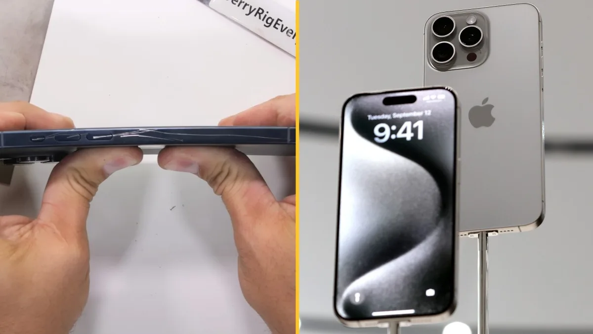 iPhone 15 fails bend test as it breaks in YouTuber's hands