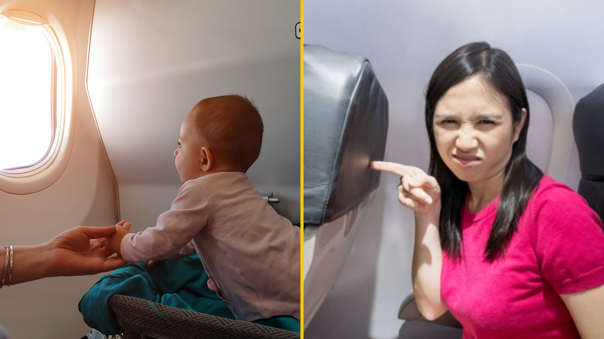 Woman disgusted after passenger changes baby's nappy next to her on flight - JOE.co.uk