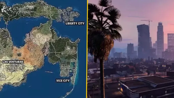 GTA 6 map concept combined all major cities into one sprawling open ...