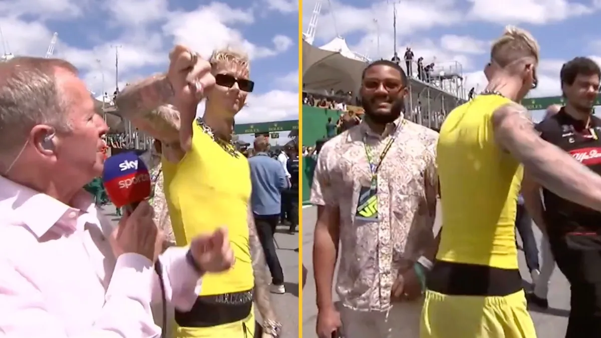 Machine Gun Kelly responds after 'excruciating' Martin Brundle interview