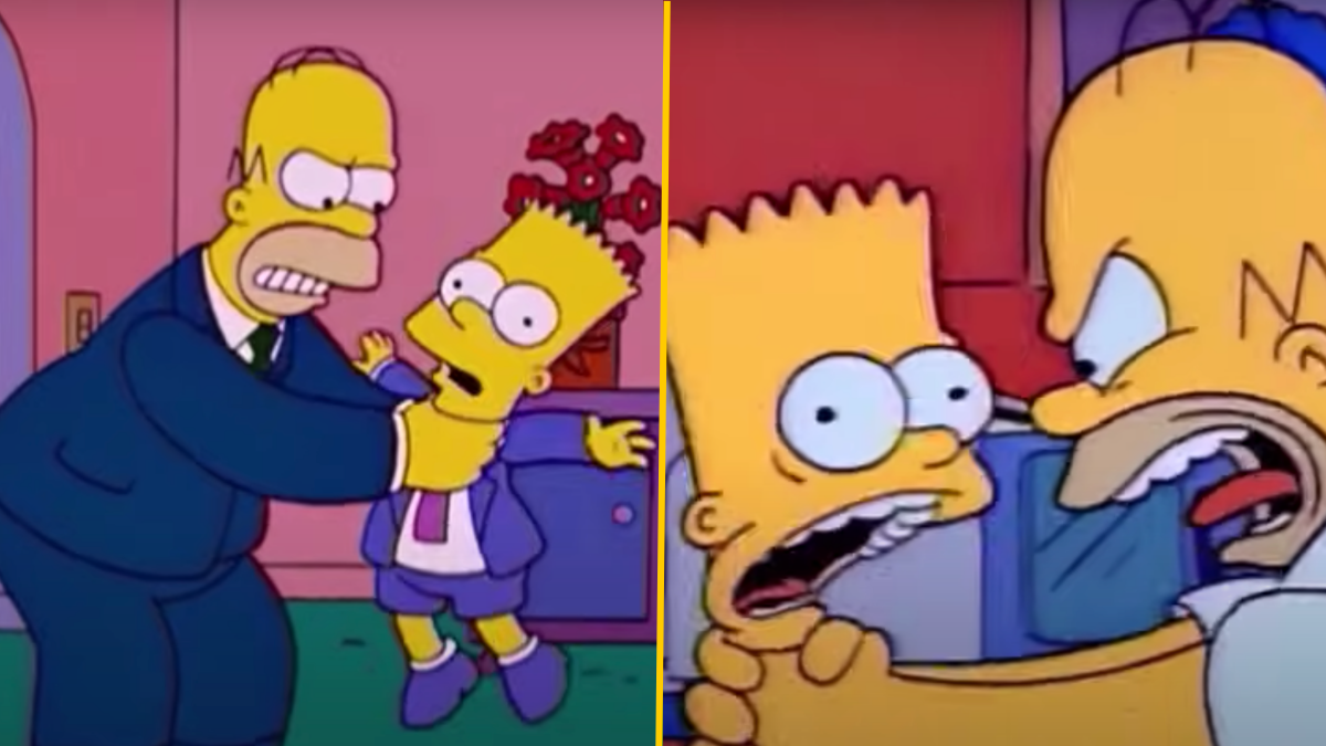 The Simpsons have retired Homer strangling Bart because 'times have ...