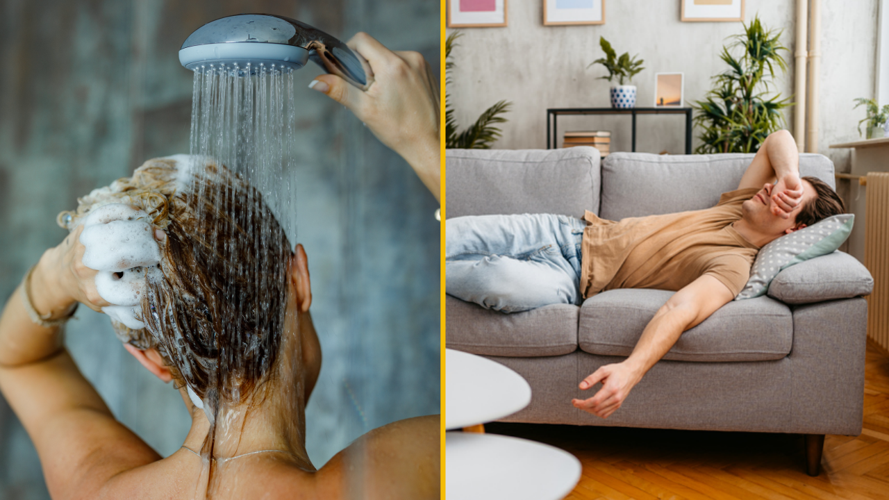 Wife Refuses To Shower At Night Leaving Husband To Sleep On Couch