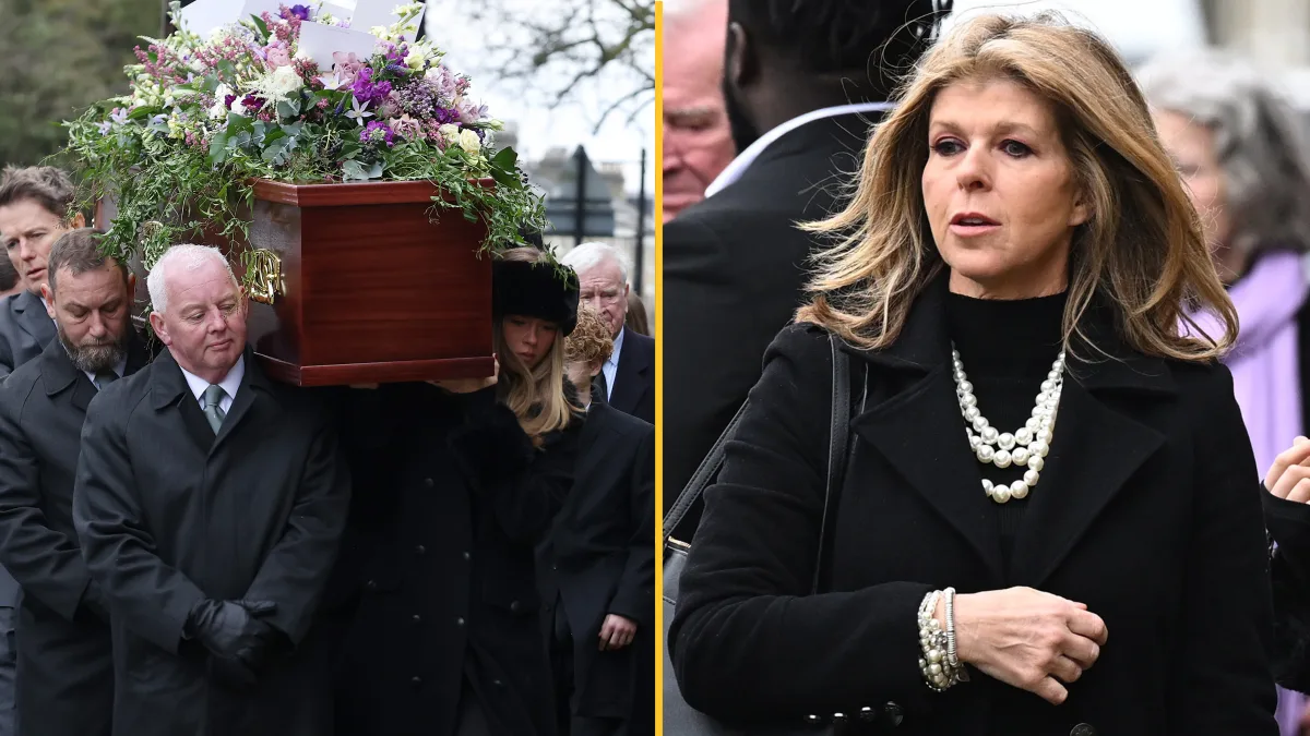 Kate Garraway arrives at husband's funeral as daughter carries dad's ...